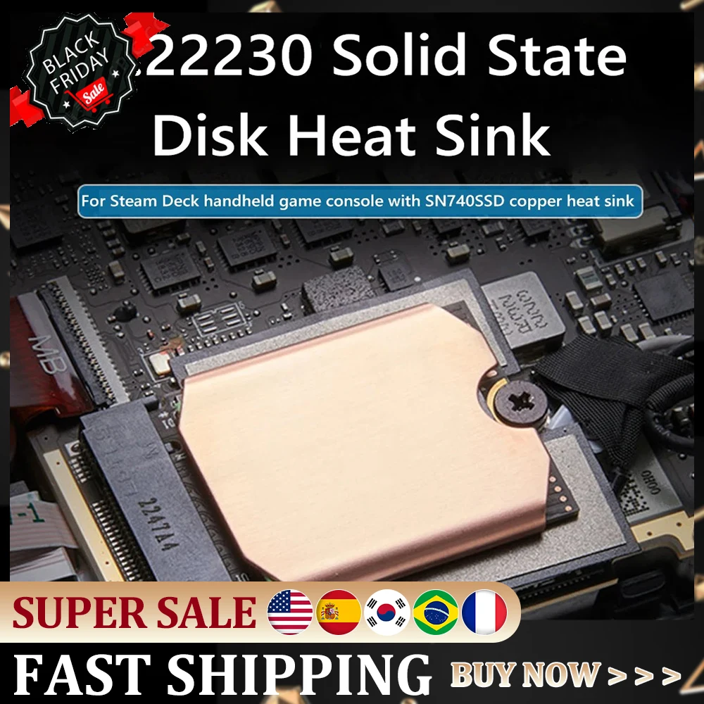 M-2-2230-Solid-State-Drive-Heat-Sink-M2-NVMe-For-Steam-Deck-Hard-Disk ...