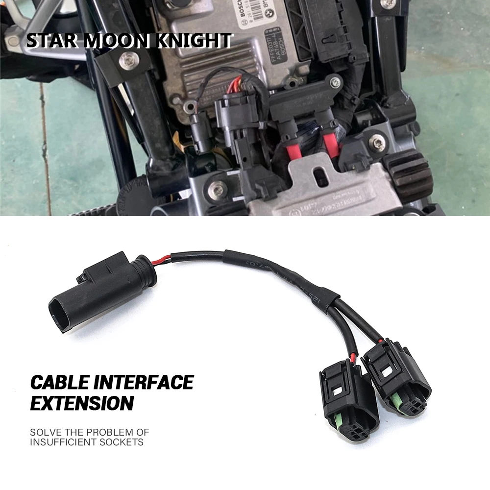 Motorcycle-Quick-Connect-Cable-Set-Shunt-Circuit-Socket-Extension ...