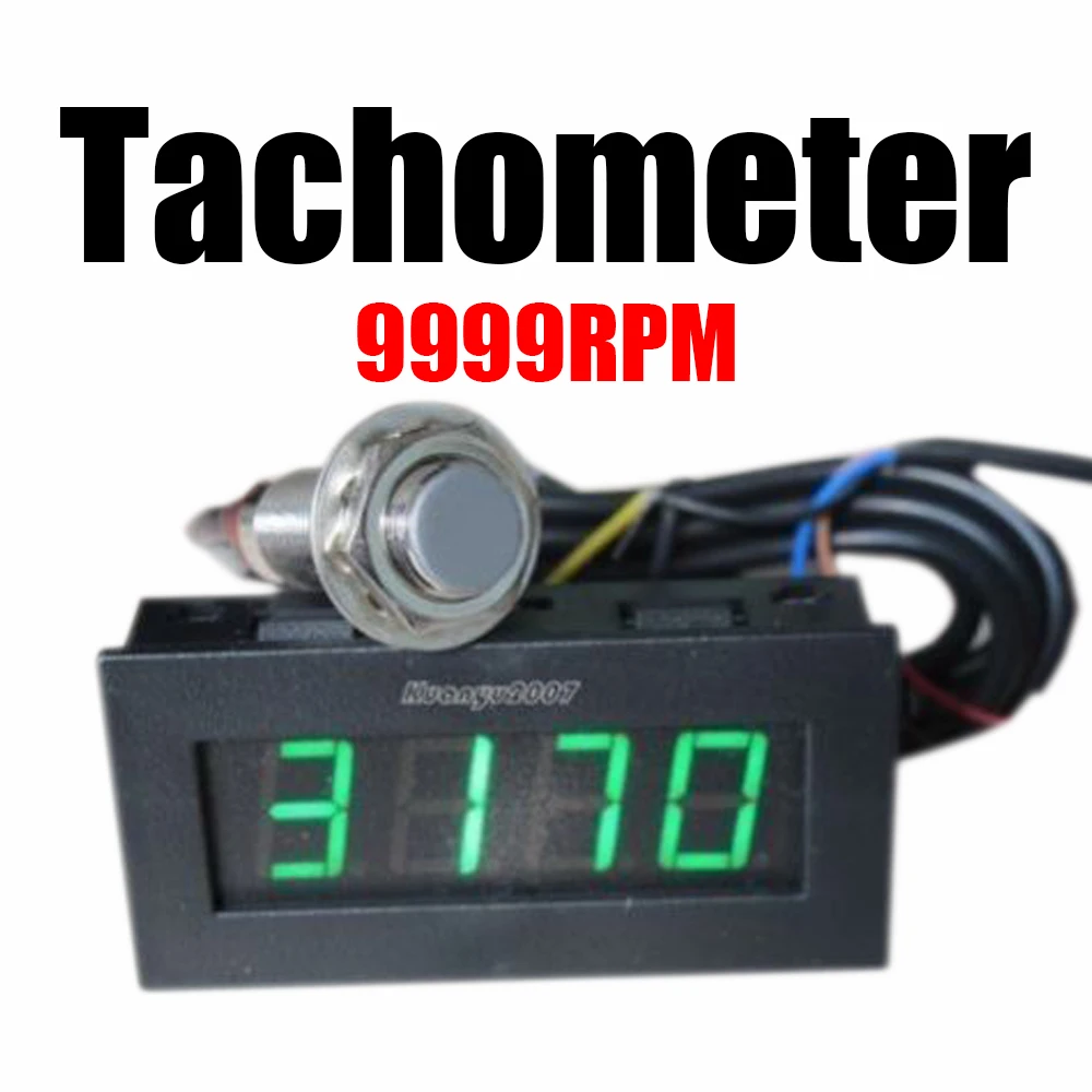 LED-Digital-Tachometer-RPM-Speed-Meter-Hall-Proximity-Switch-Sensor-NPN ...