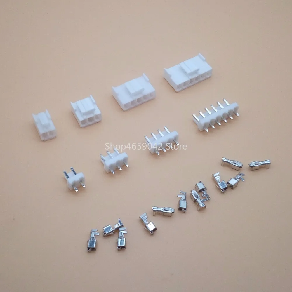 10sets-VH-3-96mm-2P-3P-4P-5P-6-Pin-Male-Plug-Female-Housing-Terminals ...