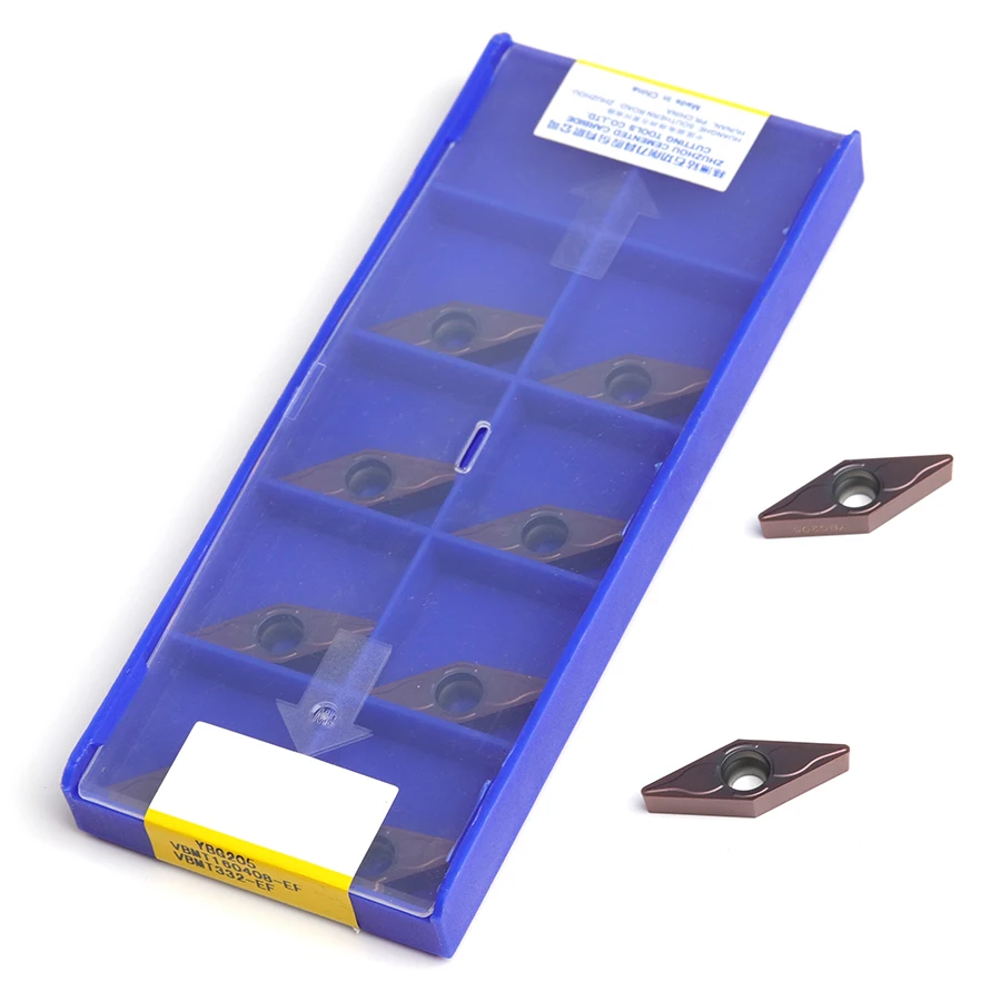 10pcs Vbmt110302-ef Vbmt110304-ef Vbmt160404-ef Vbmt160408-ef Ybg205 Cnc Lathe Turning Insert ...