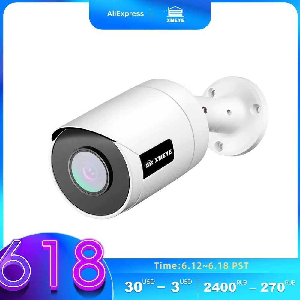 Xmeye Sony Poe Ip Camera 4k 5mp 8mp Imx335 Imx415 Build-in Mic Cctv ...