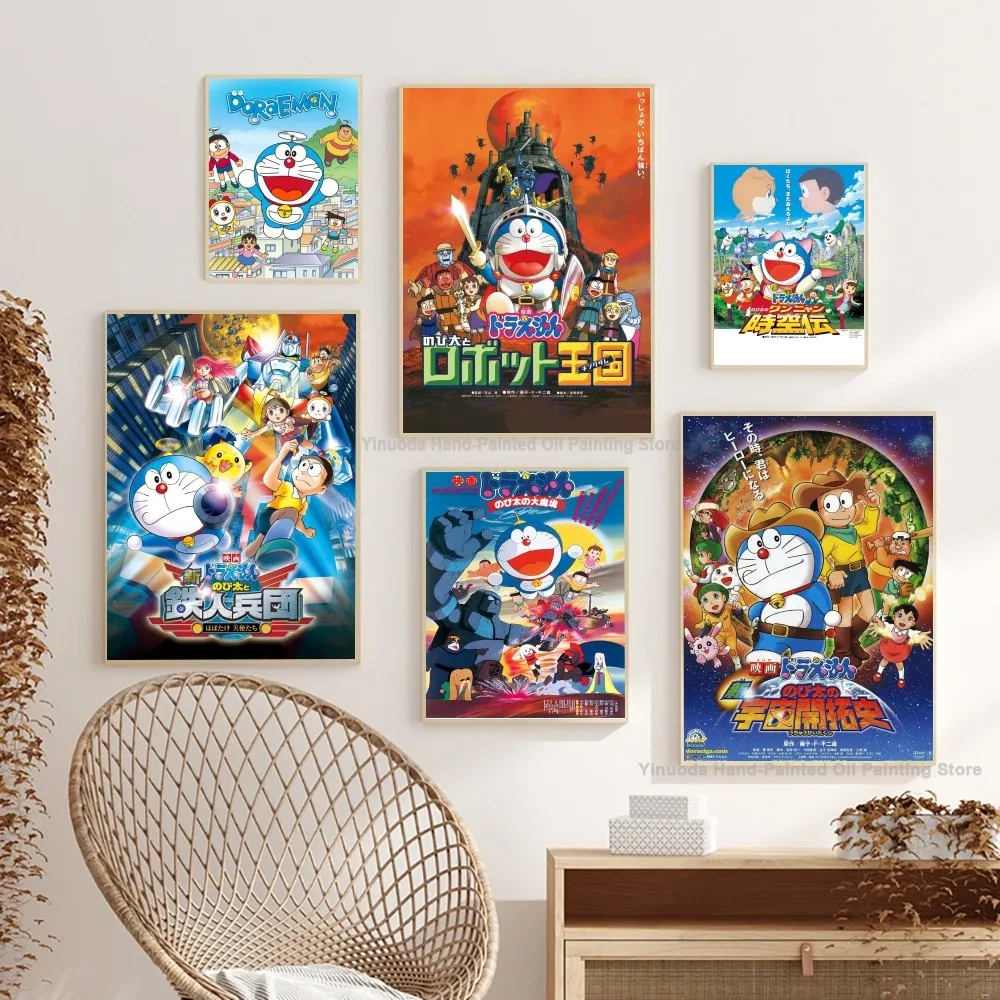 1PC-Cartoon-Doraemon-Poster-Paper-Print-Home-Living-Room-Bedroom ...