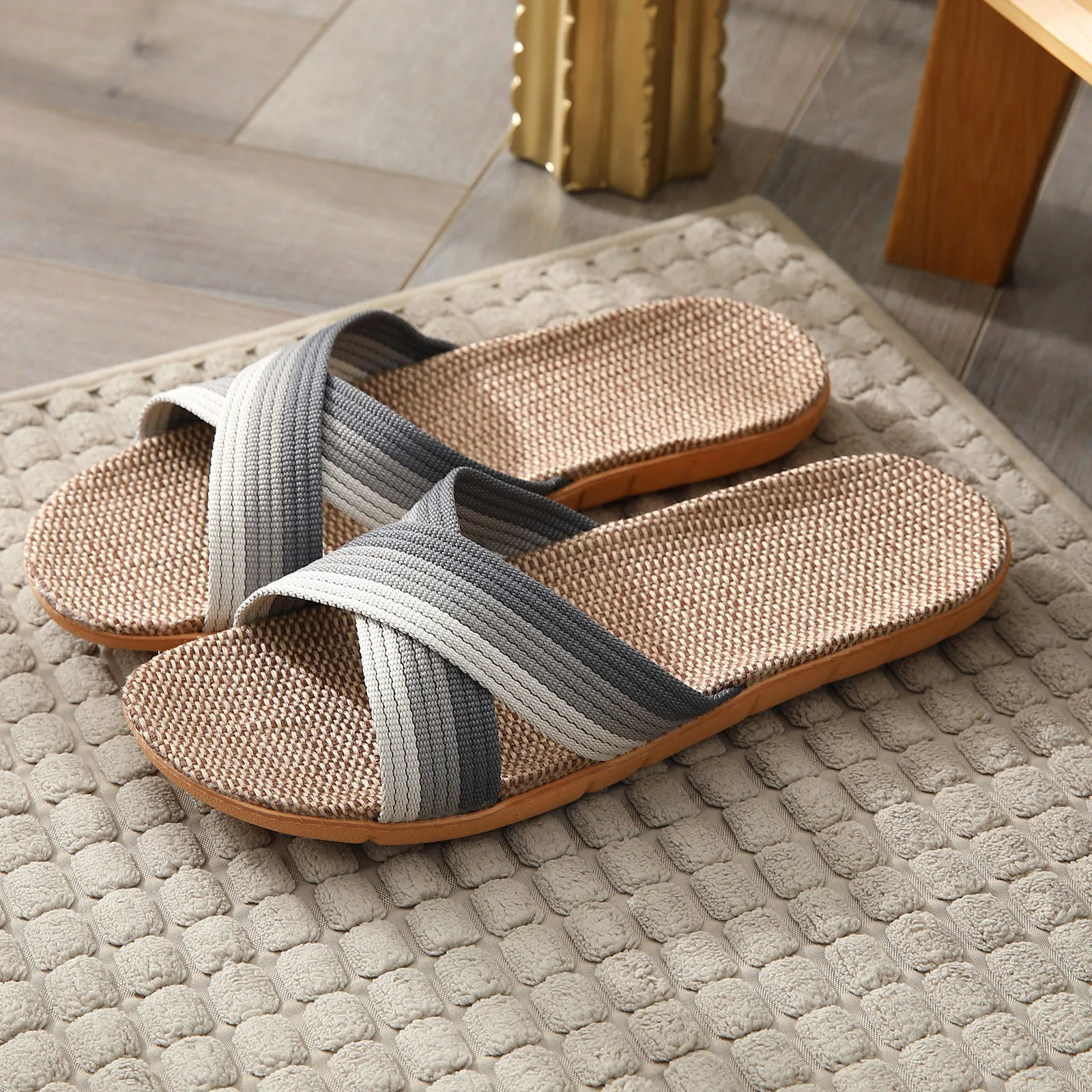 Men-And-Women-Flax-Slippers-Home-Slippers-Indoor-Slip-Slippers-Creative ...