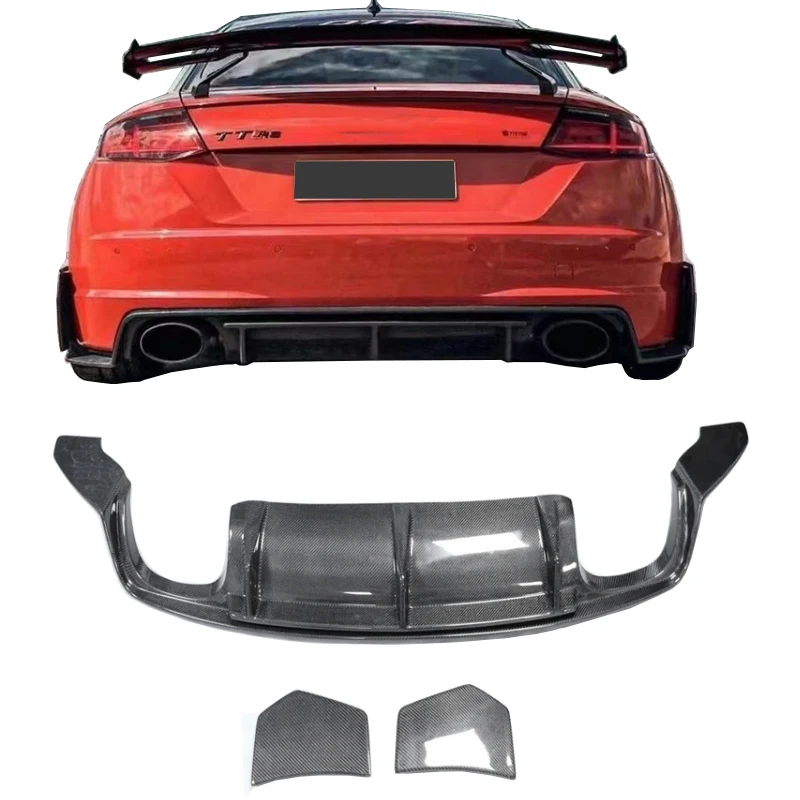 For-Audi-TT-MK3-standard-TTS-2015-2016-2017-2018-2019-rear-diffuser ...