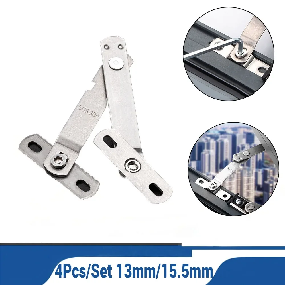4Pcs-Window-Support-Wind-Hook-Latches-Adjustable-Limiter-Latch-Wind ...