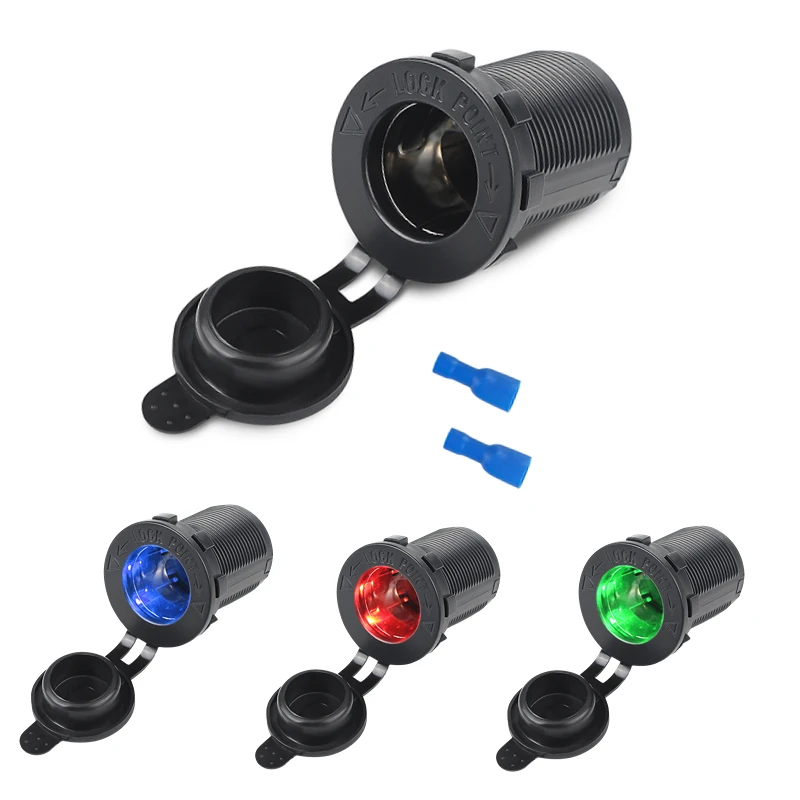 Car-Cigarette-Lighter-Socket-12V-Motorcycle-Car-Auto-Boat-Tractor-Power ...