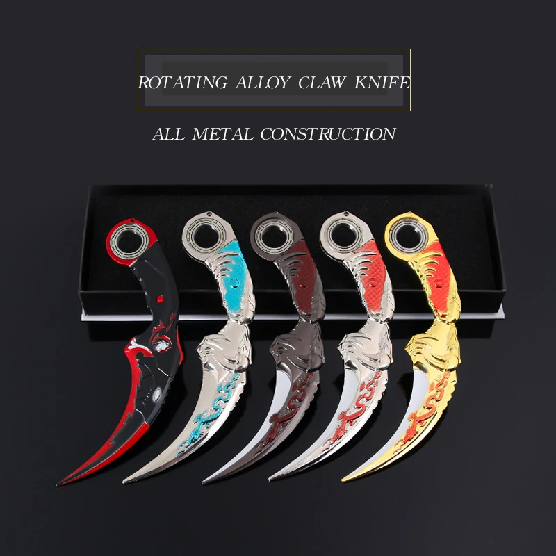The same five claw golden dragon eagle claw rotating poison alloy knife ...