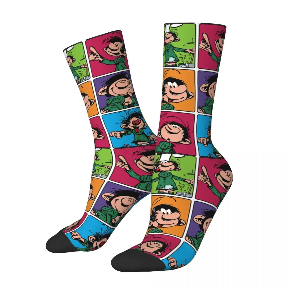Funny-Crazy-compression-Sock-for-Men-Ben-Multitude-Squares-Hip-Hop ...