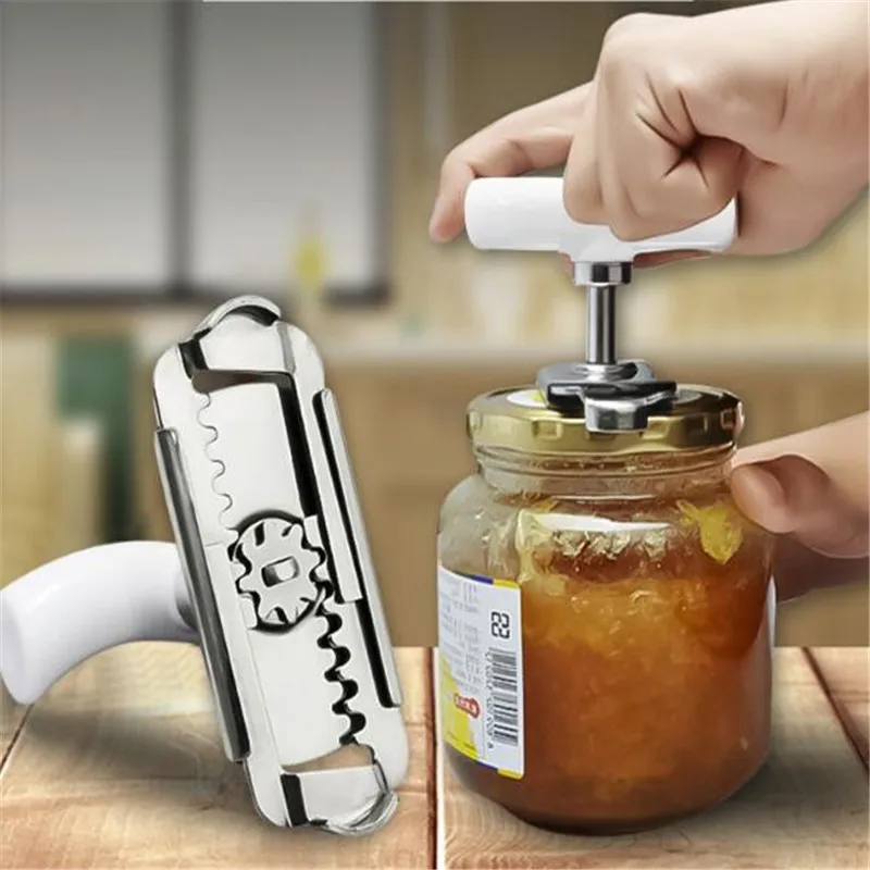Adjustable Manual Stainless Steel Easy Can Jar Opener 14 Inches Cap Lid ...