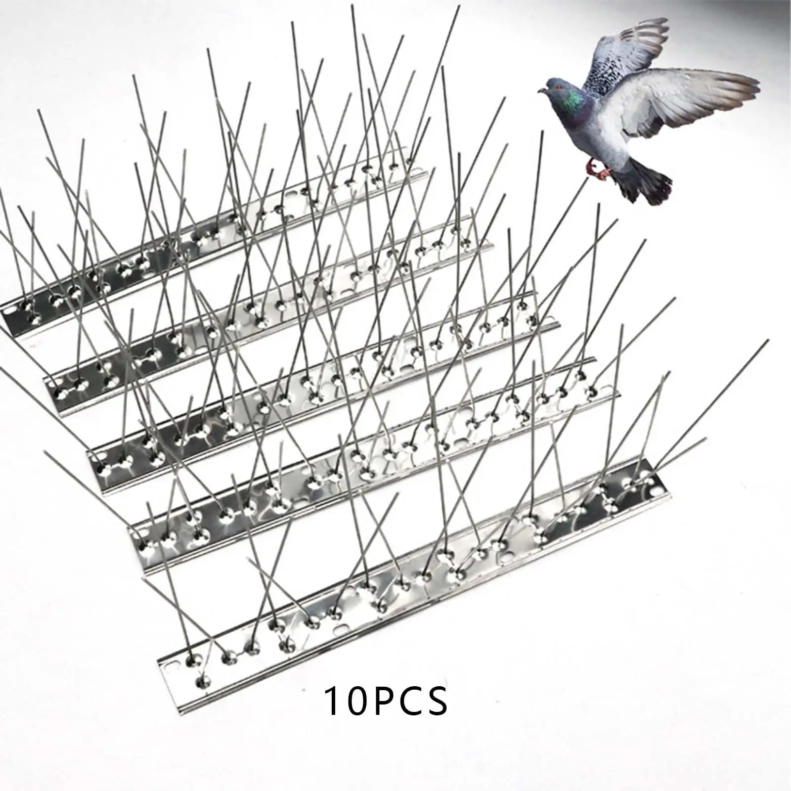 10x Outdoor Bird Thorns Wall Spikes with 24 Spikes for Garden Outdoor ...