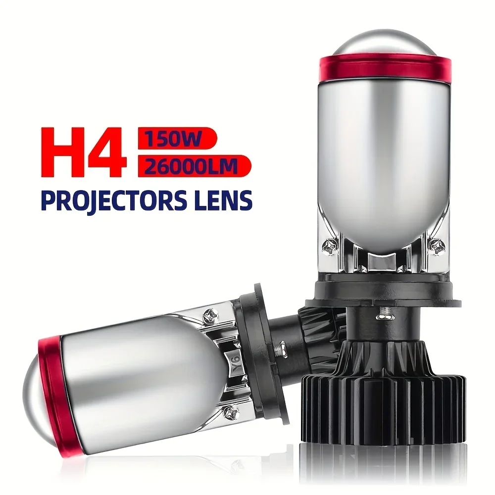H4-9003-HB2-LED-Headlight-Bulbs-150W-26000LM-Mini-Projector-Lens-with-Z ...