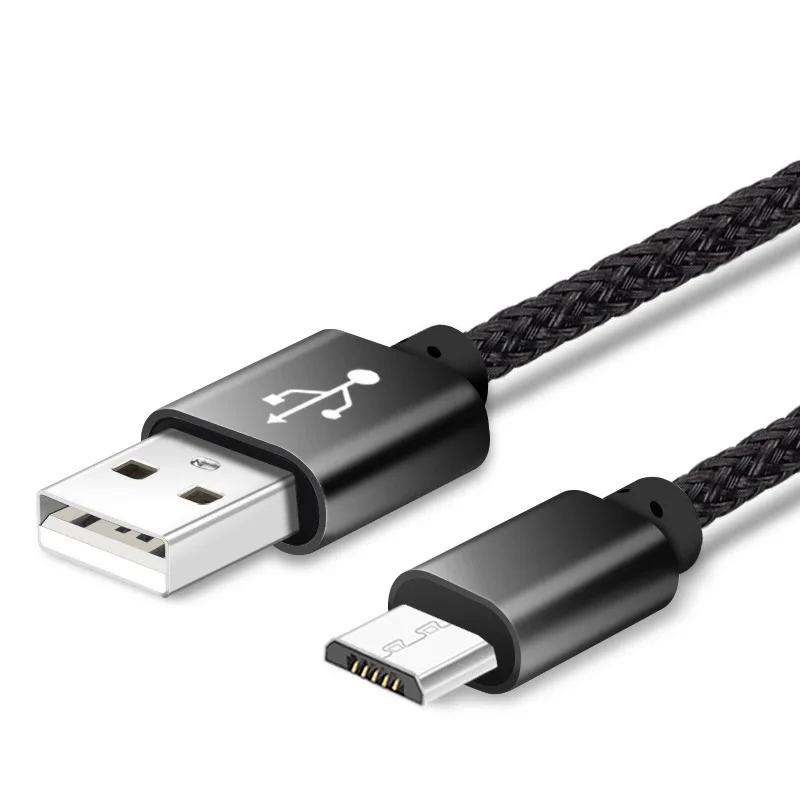 Nylon-Braided-Micro-USB-Data-Sync-Charging-Cable-For-Redmi-5-Plus-6A-6 ...