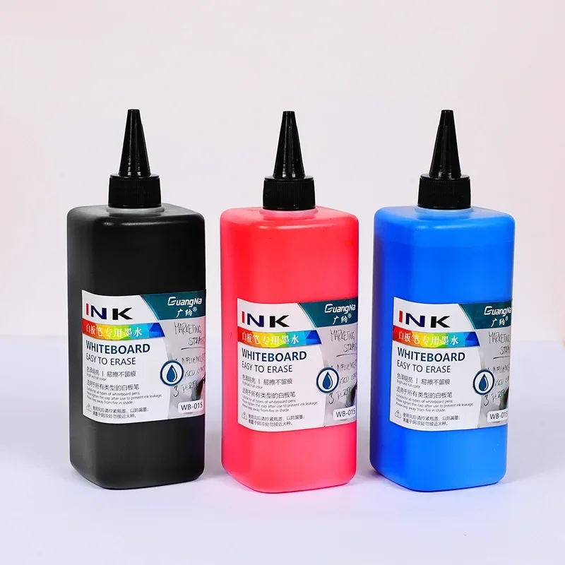 150-500ML-Whiteboard-Pen-Refill-Ink-Large-capacity-Marker-Special-Black ...