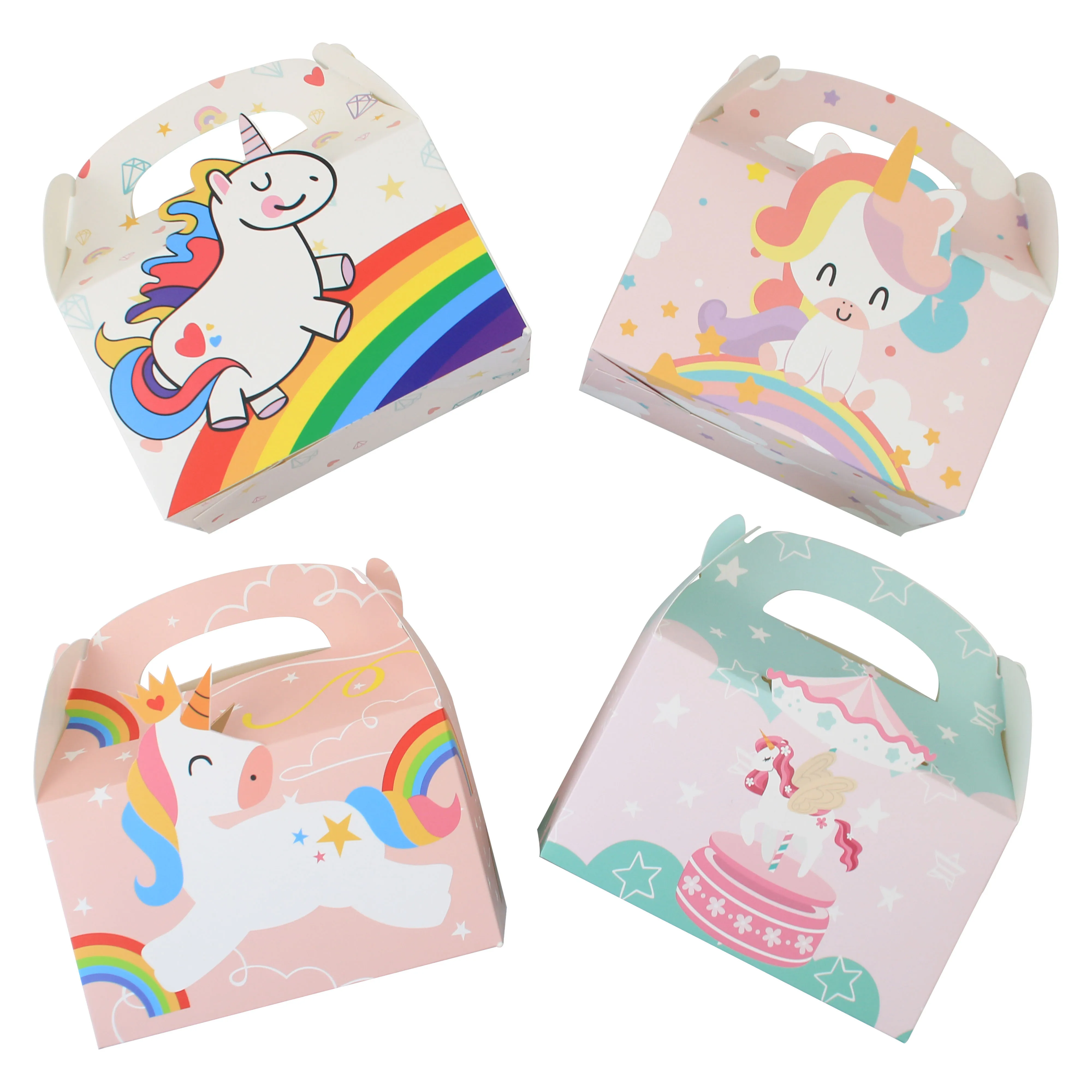 12PCS Unicorn Gift Boxes Party Supplies Favor Boxes Unicorn Theme Treat ...