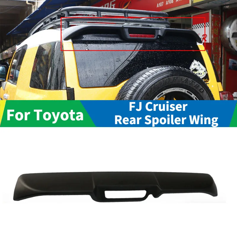 For Toyota FJ Cruiser Rear Roof Lip Spoiler Fixed Wind Wing Diffuser ...