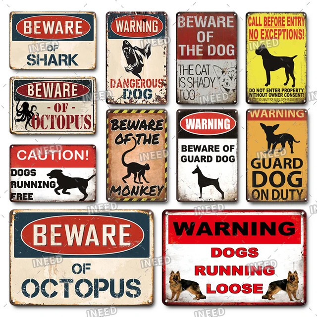 Dangerous Animals Sign