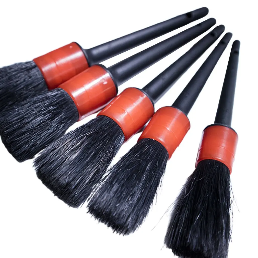 5pcs-set-Plastic-round-brush-beauty-detail-brush-gap-brush-car-wash ...