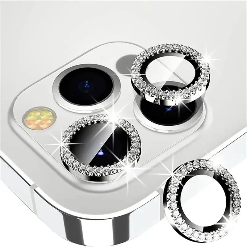 2-3Pcs-Diamond-Tempered-Glass-Lens-Full-Cover-Camera-Lens-Screen ...