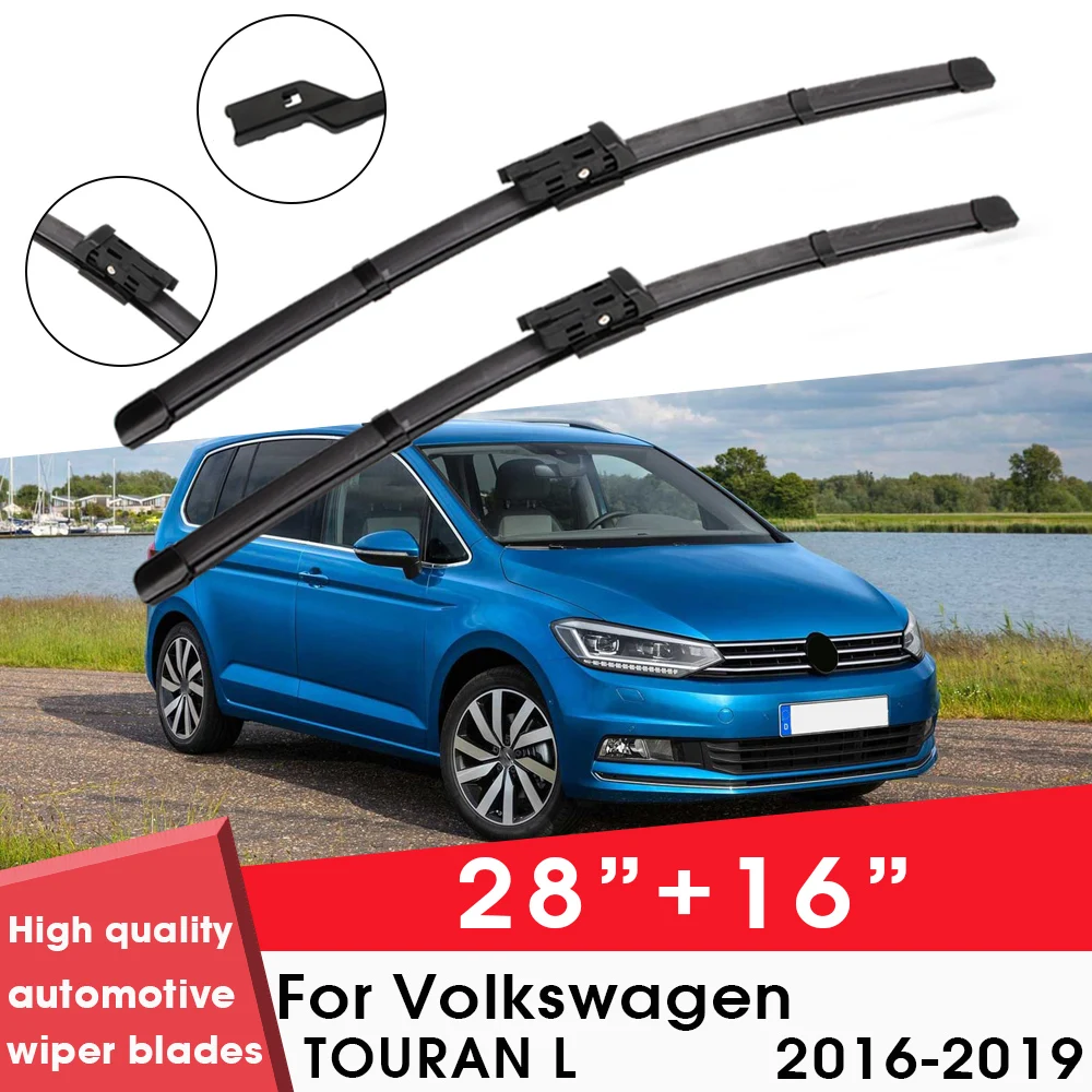 Car-Wiper-Blades-For-Volkswagen-TOURAN-L-2016-2019-28-16-Windshield ...