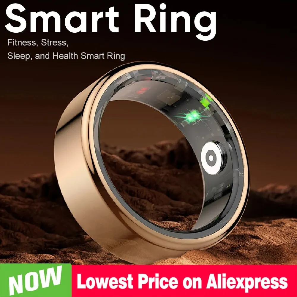 New-Smart-Ring-Sensor-Heart-Rate-Test-Stainless-Steel-Fashion-Exercise ...