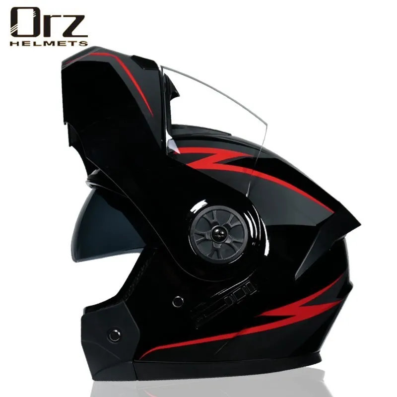 Latest DOT Approved Safety Modular Flip Motorcycle Helmet Racing Dual ...