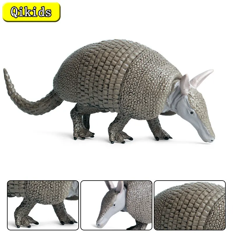 Simulation Armadillo Toy Animal Model Solid Plastic Wild Animal Children Boy Gift Armor Rat ...