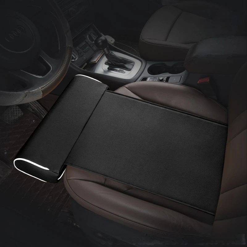 Car Seat Cushion Extended Leather Leg Cushion Support Extension Mat ...