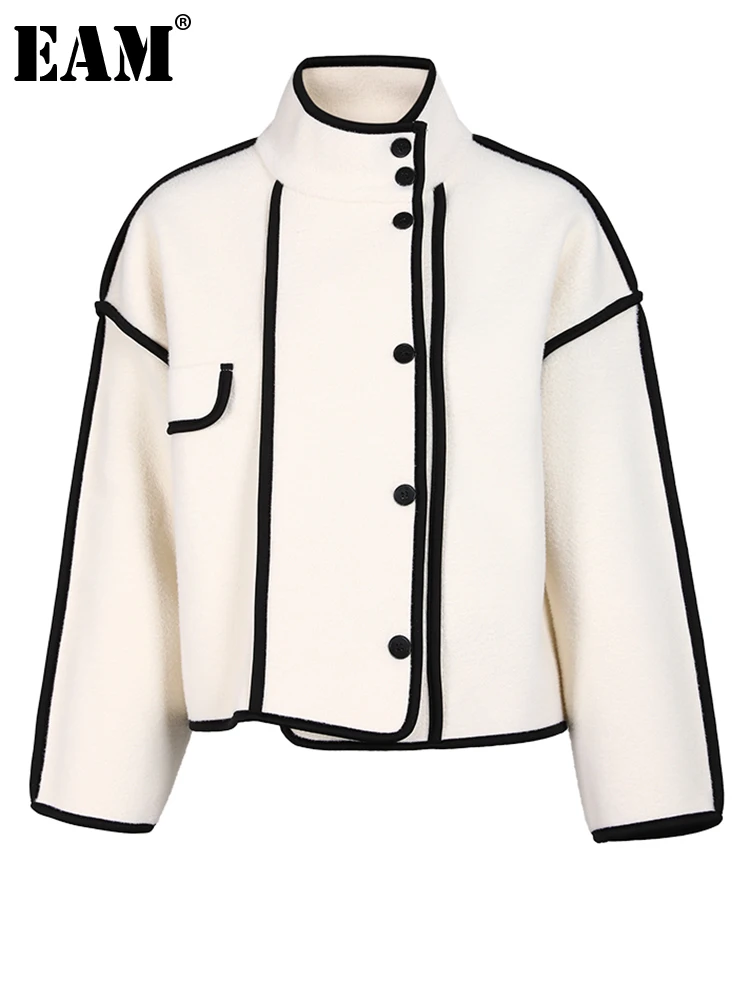 EAM-Loose-Beige-Color-block-Big-Size-Warm-Jacket-New-Stand-Collar-Long ...
