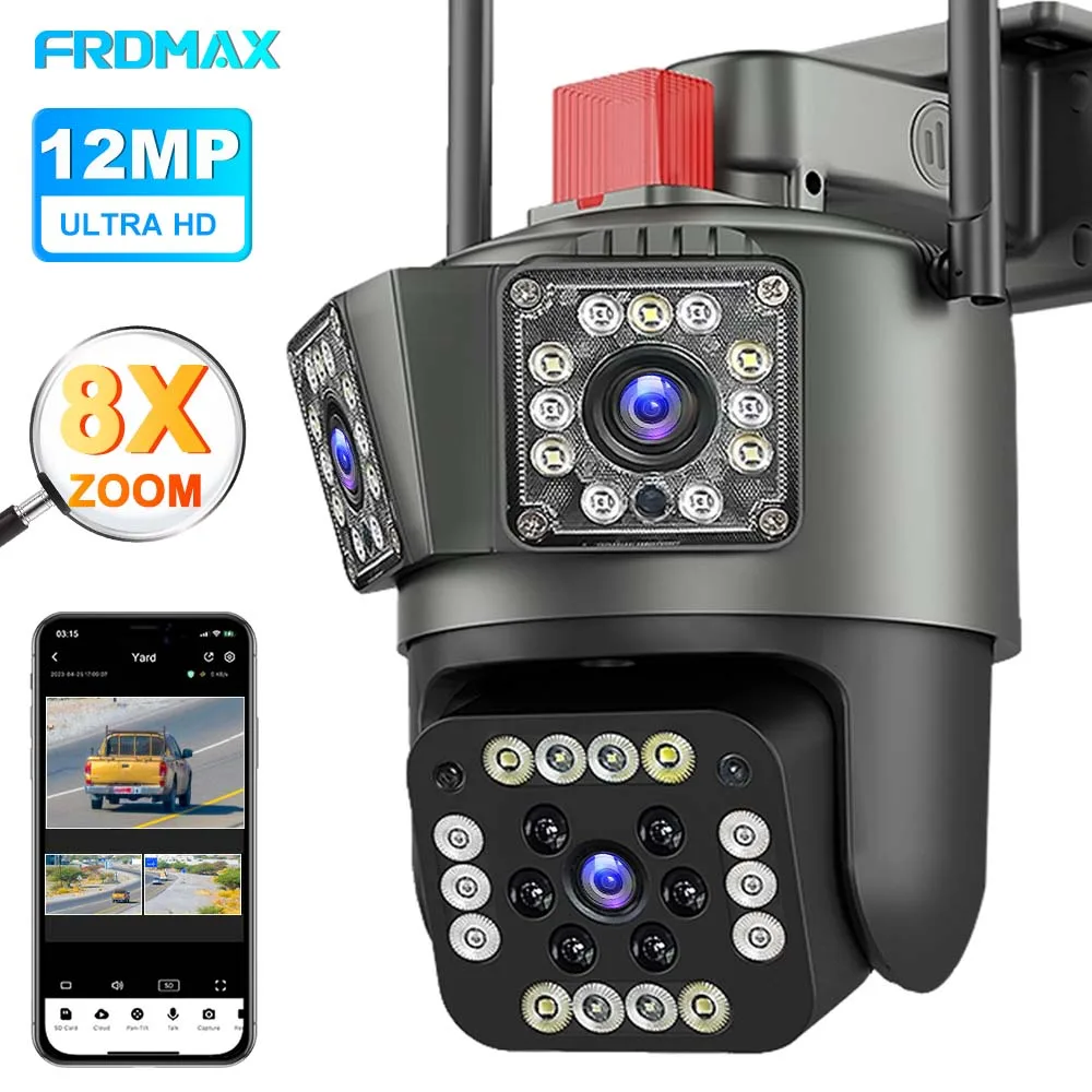 6K-12MP-WiFi-Camera-Outdoor-8X-Zoom-Three-Lens-Wifi-Surveillance ...