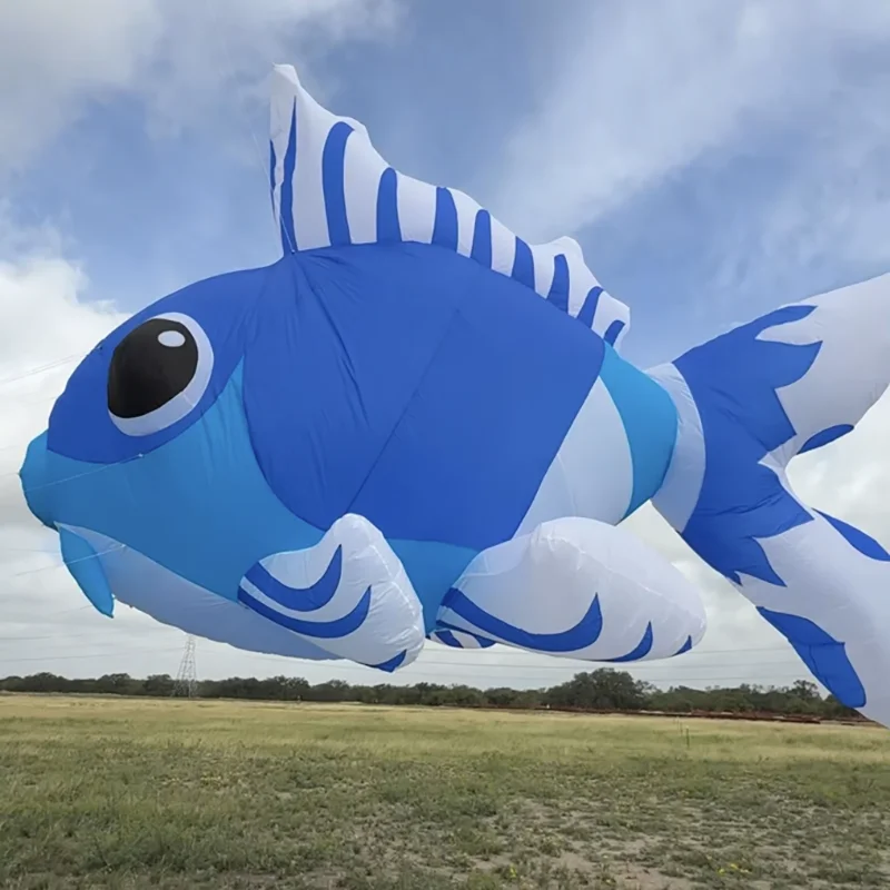 9KM 5m Goldfish kite Line Laundry Inflatable Show Kite for Kite ...