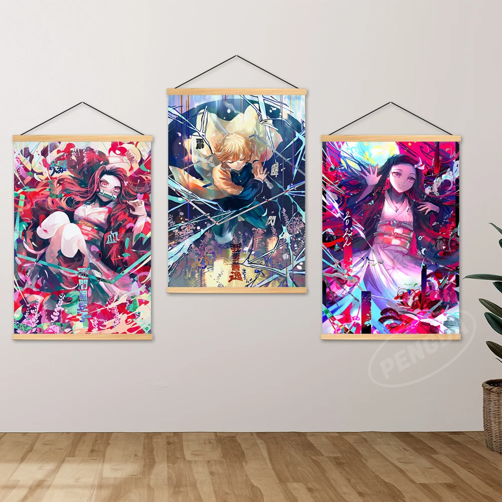 Affiche sur toile imprimée Demon Slayer, Kamado Nezuko, décoration de ...