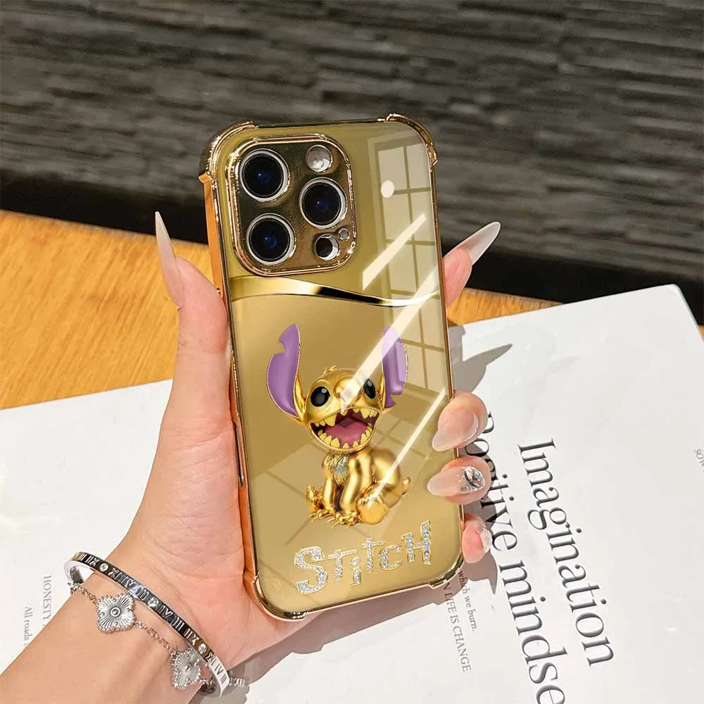Golden Stitch For iPhone 17 AIR 16E 16 15 14 Plus 13 12 11 Pro Max ...