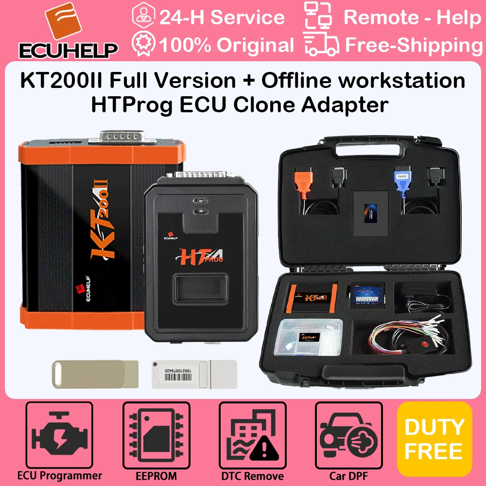 ECUHELP-KT200II-Gen2-Full-Version-with-Offline-Workstation-HTprog-with ...