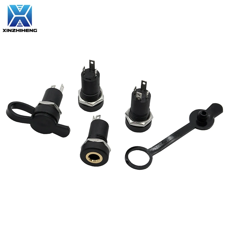 5PCS-PJ392A-3-5MM-Audio-Jack-Female-Socket-3-4-Pole-Stereo-Solder-Panel ...