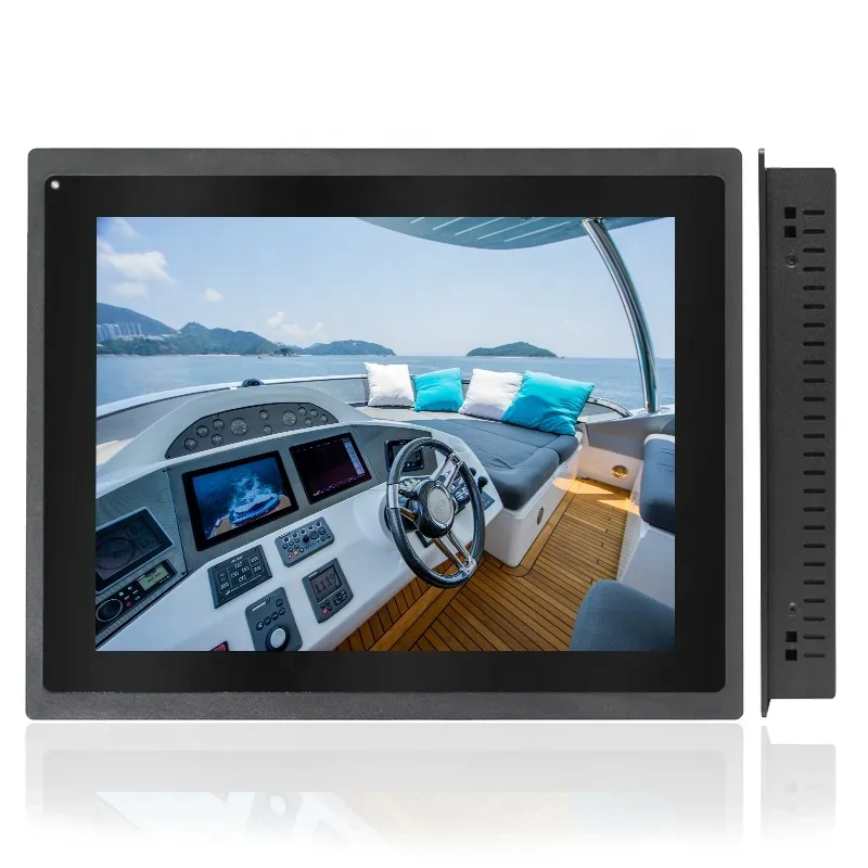 Front Waterproof Ip67 Ip65 Industrial Monitor 1000 Nits Sunlight ...