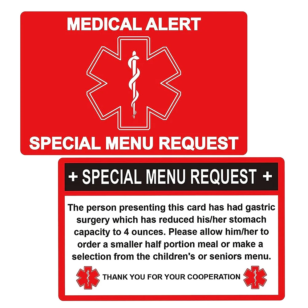 3-4-Inch-Weight-Loss-Surgery-WLS-Card-Red-Bariatric-Restaurant-Card-2 ...