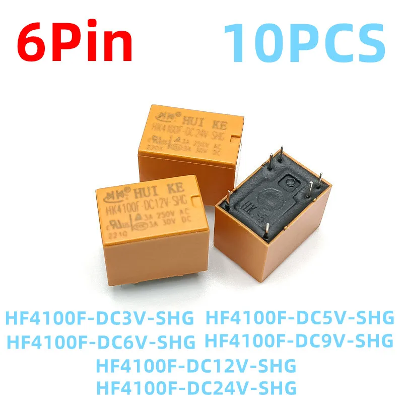 New-HK-Relays-10PCS-HF4100F-DC3V-SHG-HF4100F-DC5V-SHG-HF4100F-DC6V-SHG ...