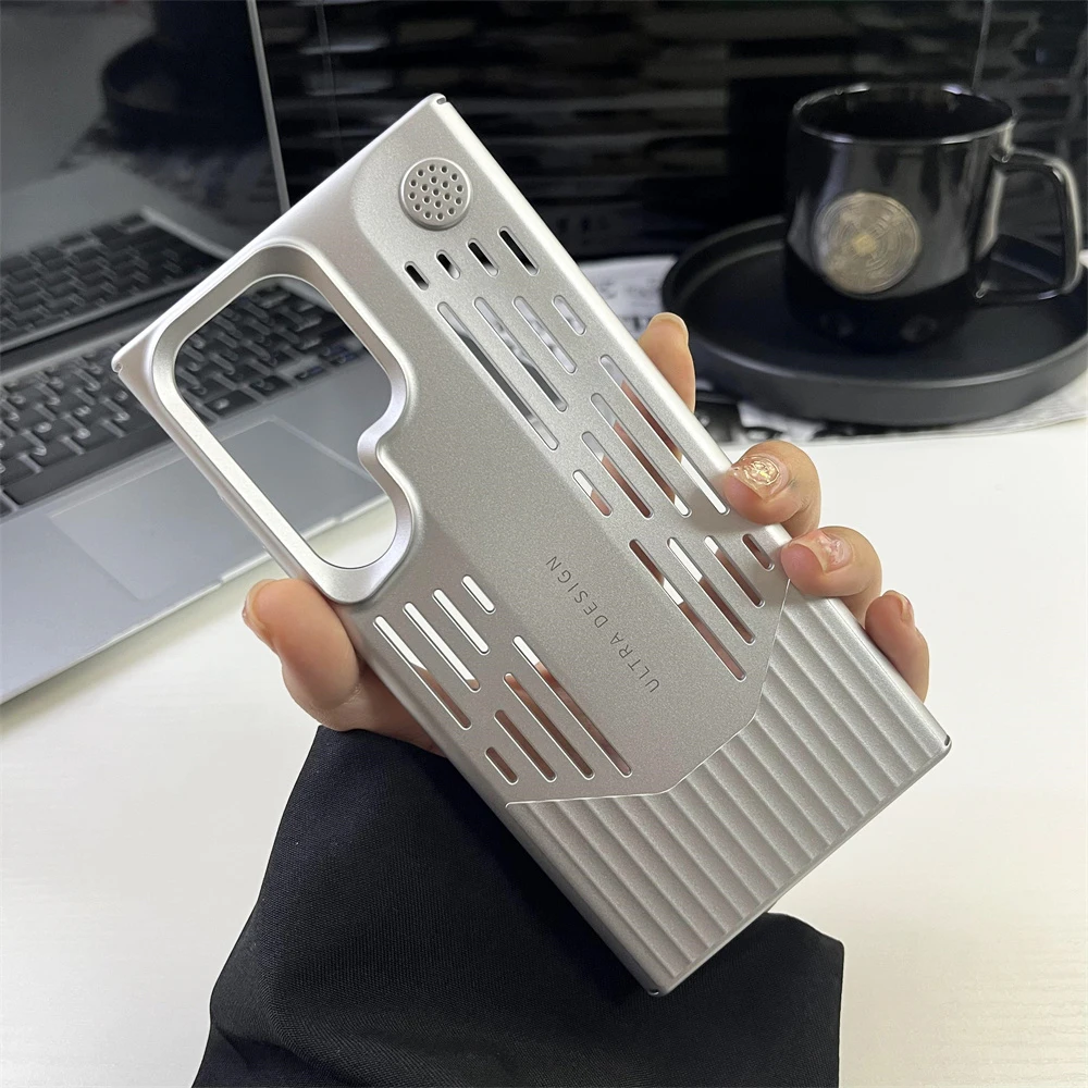Luxury Plating Metallic Color PC Heat Dissipation Phone Case For ...