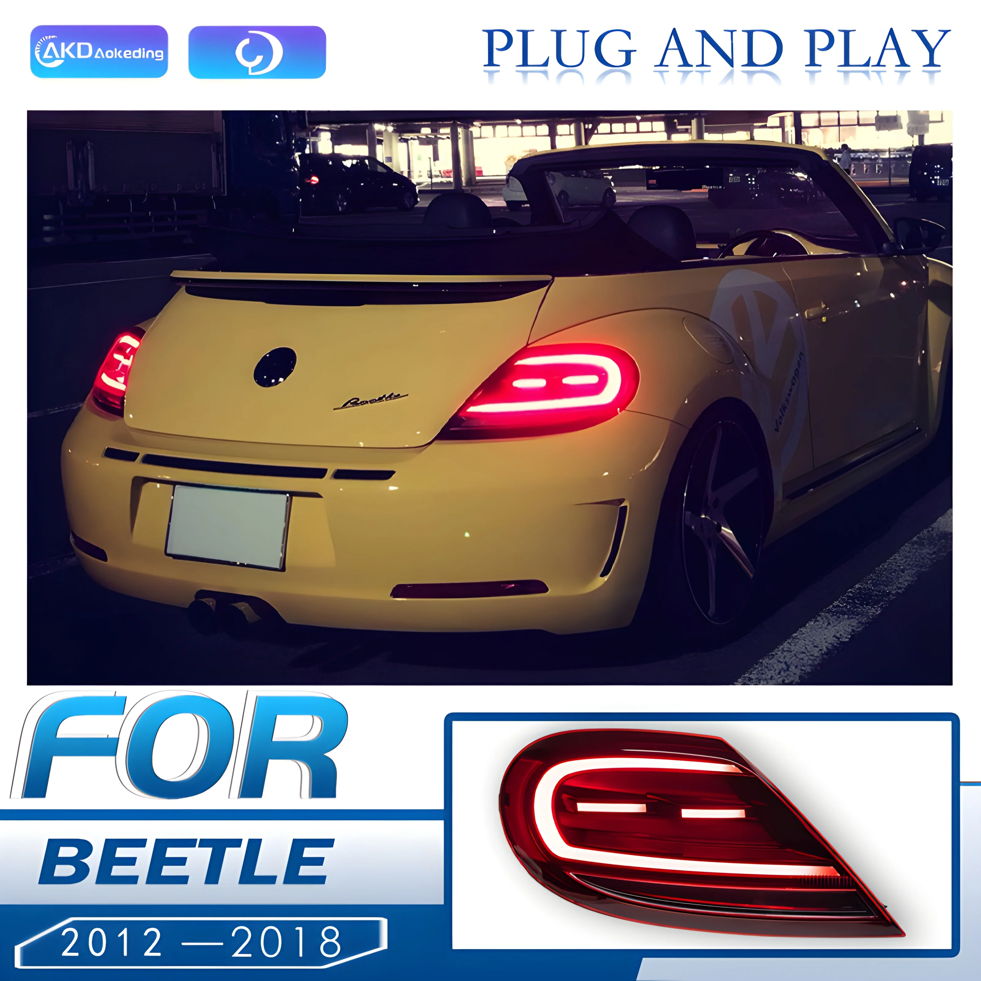 Car-Styling-Taillights-for-VW-Beetle-LED-Tail-Light-2012-2018-Tail-Lamp ...
