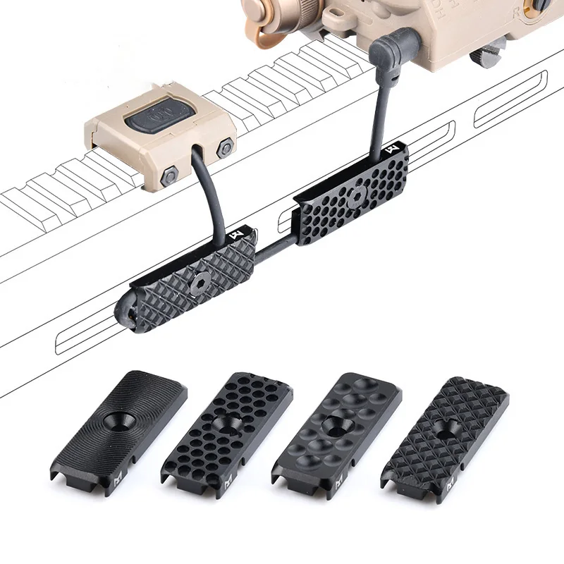 Wire Guide Pressure Remote Switch Mlok Keymod System laser flashlight ...