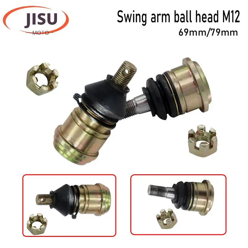 M12 Ball Head Tie Rod End Assembly Pin E Knuckle Arm for 50cc-250cc Off ...