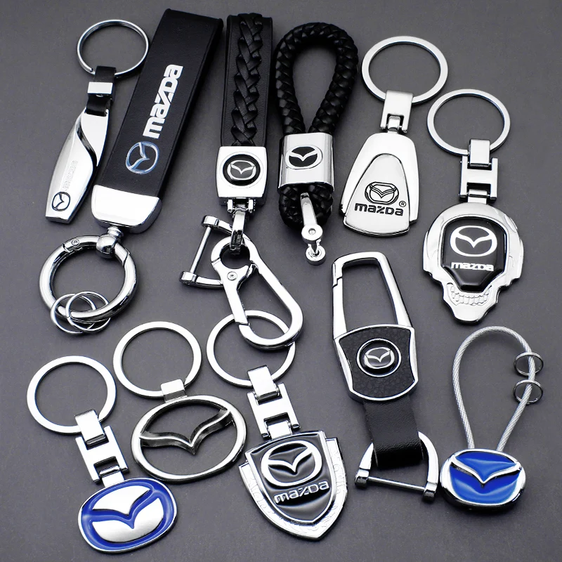 3D-Metal-Leather-Car-Style-LOGO-Key-Chain-Car-Gift-Ornament-Keychain ...