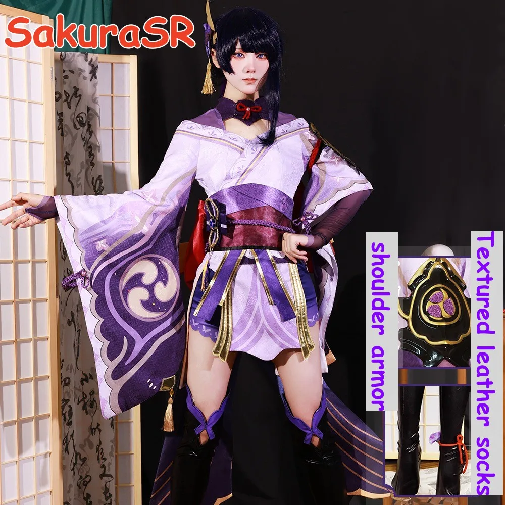 Genshin-Impact-Raiden-Shogun-Cosplay-Costume-Uniform-Full-Set-Dress ...