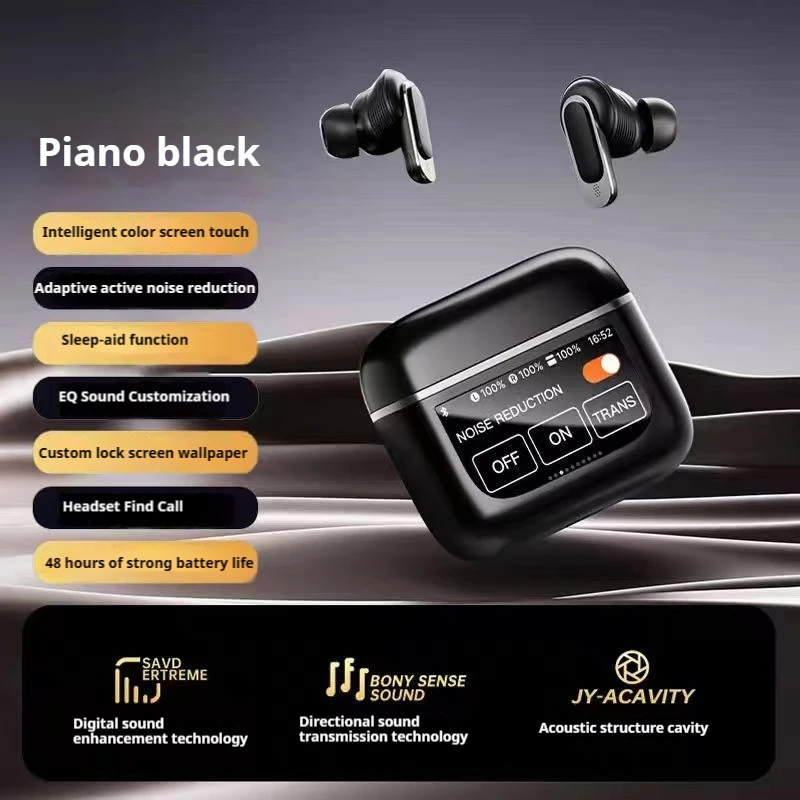 Smart-Earbuds-Digital-Led-Touch-Screen-Noise-Cancelling-Denoise-Stereo ...