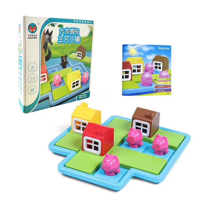 Three-little-pigs-Education-Learning-Toys-Puzzle-Board-Game-Logic-Early ...