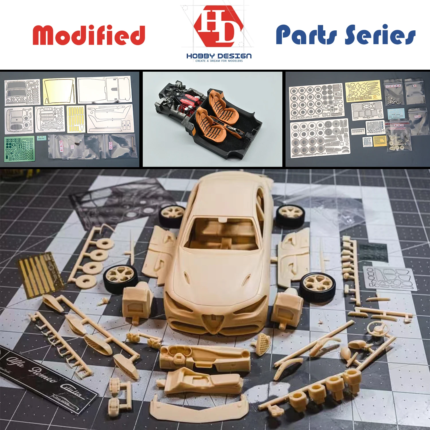 Hobby-Design-Ensemble-de-modification-en-m-tal-pour-mod-le-de-voiture ...