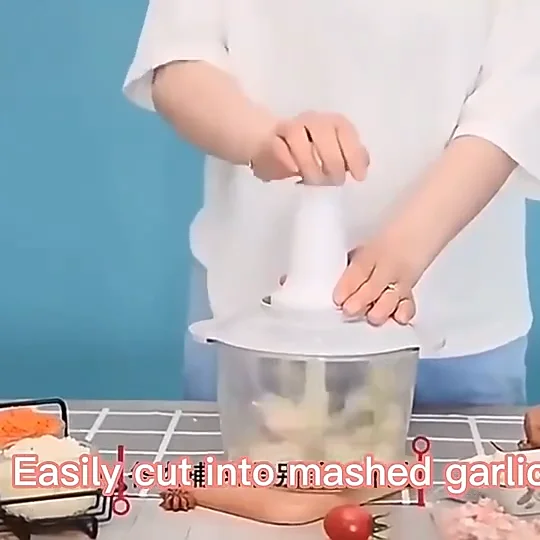 Manual Hand chopper - Hand Push Chopper - Food Processor - Meat Chopper ...