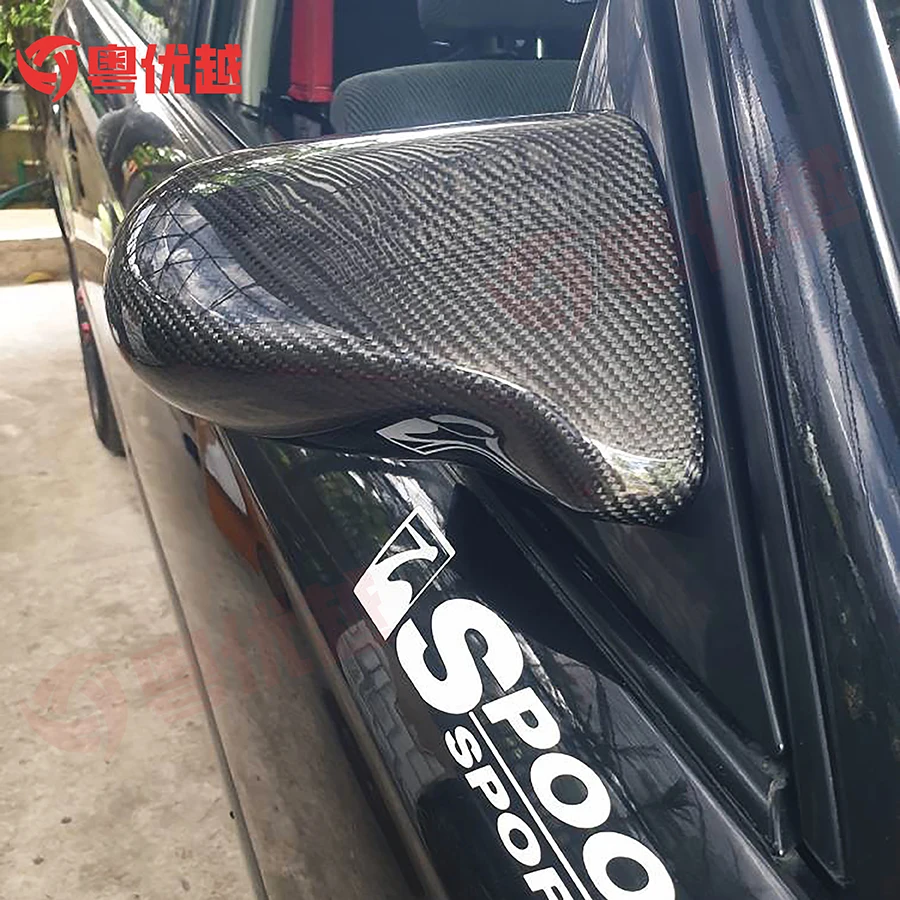 JDM-Spoon-Style-Real-Carbon-Fiber-Car-Side-Mirror-Rearview-Mirror-For ...