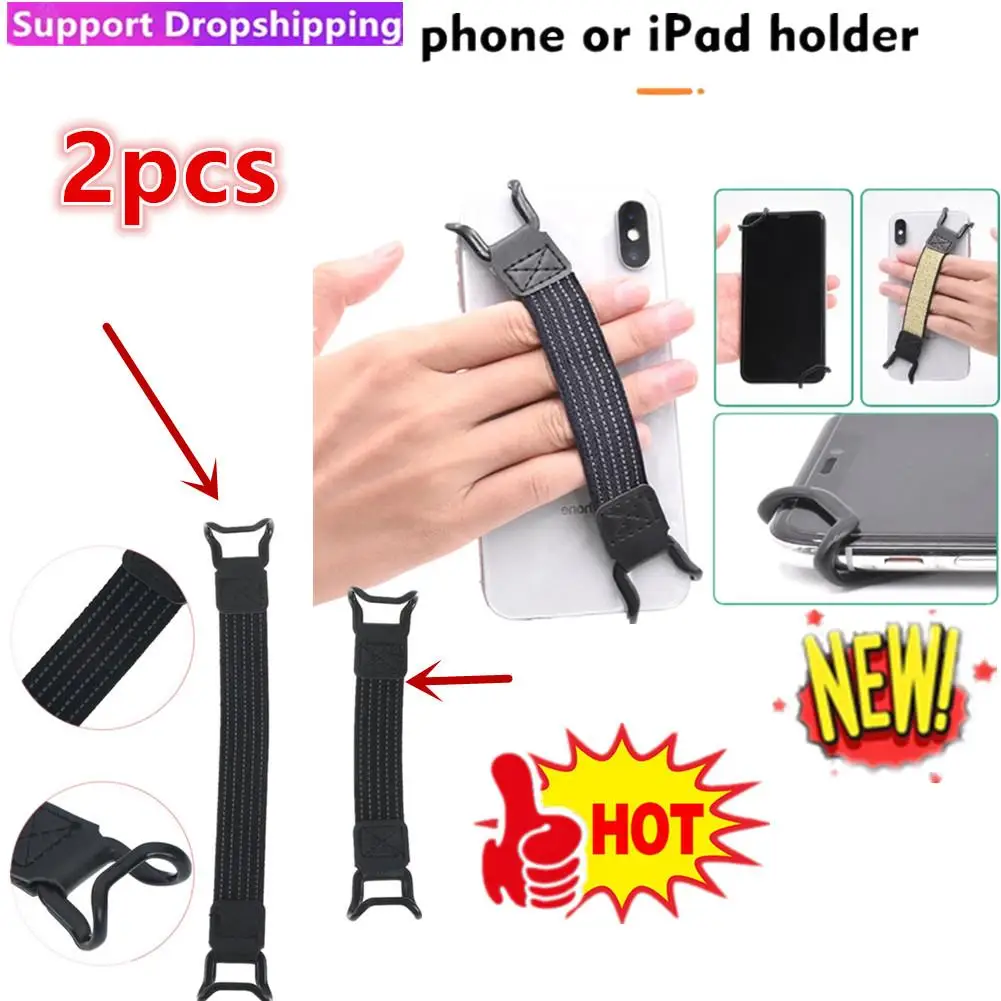 2pcs-Universal-Phones-Tablet-Hand-strap-Stand-Finger-Grip-Elastic-Band ...